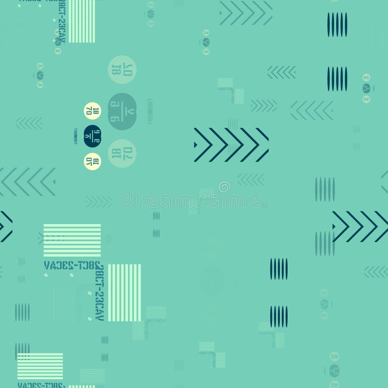 Abstract Industrial Seamless Pattern Stock Vector - Illustration of ...