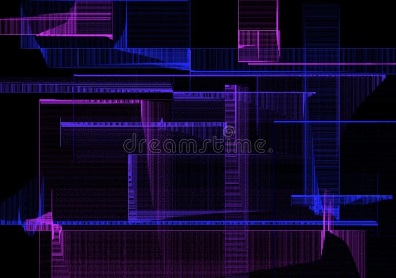 Abstract Industrial Techno Modern Background on Black Background Stock ...