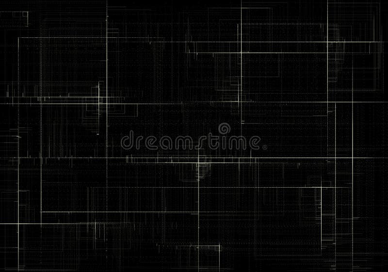 Abstract Industrial Techno Modern Background on Black Background Stock ...