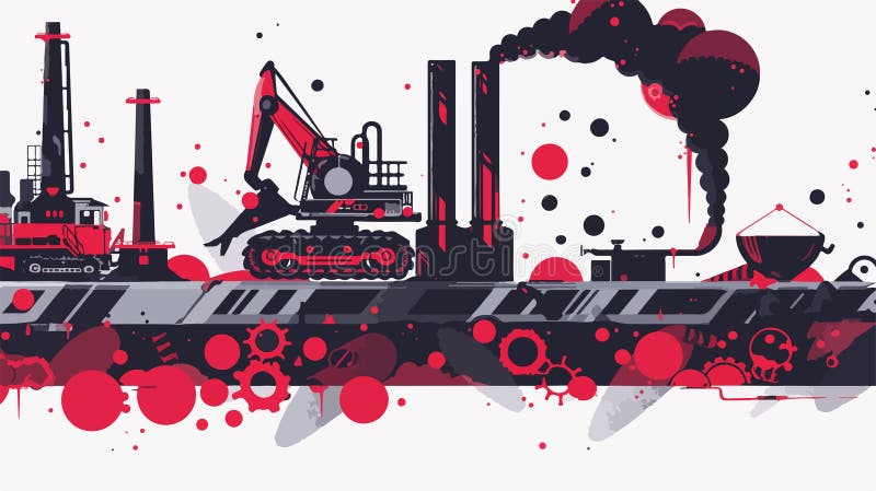 Abstract Industry Contamination Vector Concept Design Stock Vector ...