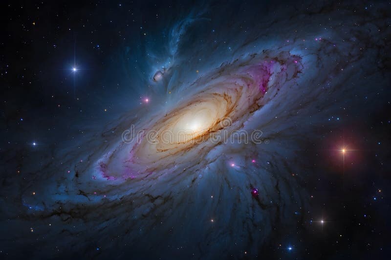 Infinite Galaxies Astronaut Stock Illustration - Illustration of ...