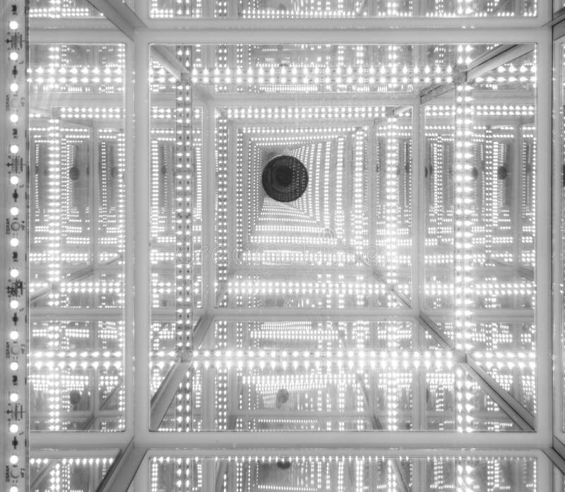 Abstract Infinite LED Light with High Depth and Perspective Stock ...