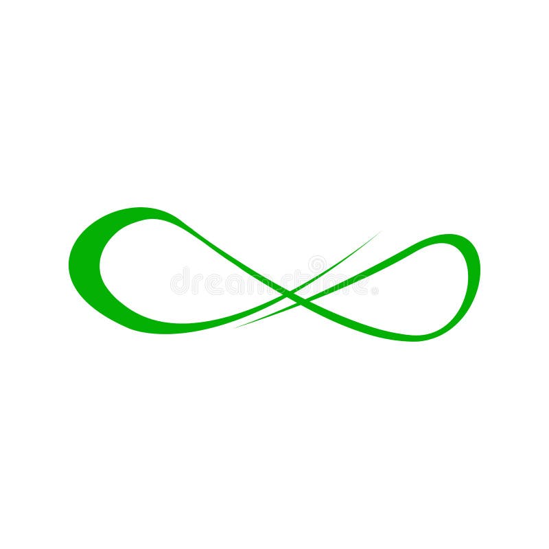 Abstract Infinite Line Art Symbol Illustration Stock Vector ...