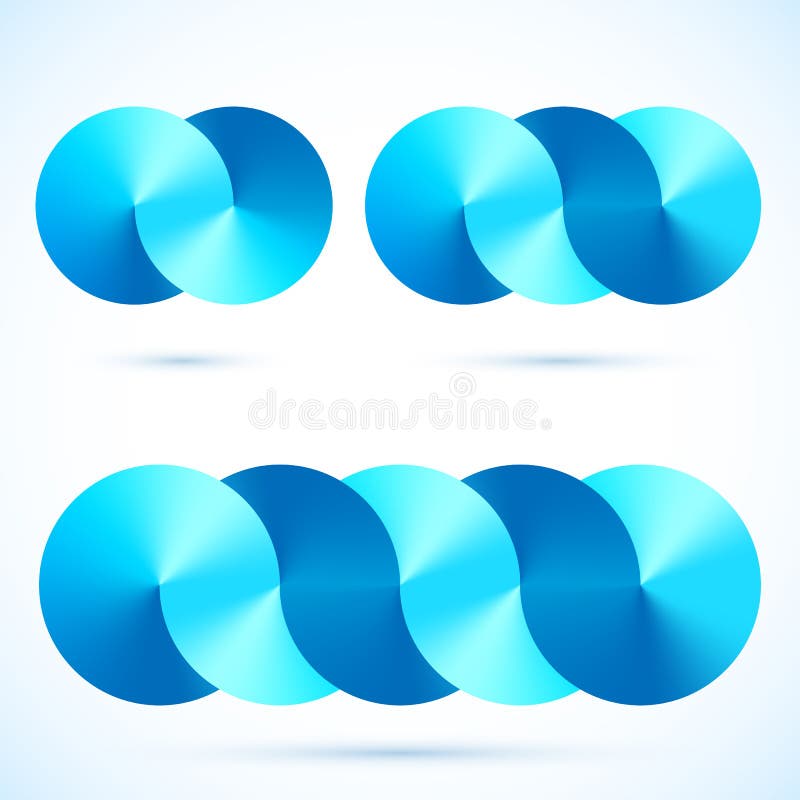 Abstract Infinity Blue Vector Disks Symbols Stock Vector - Illustration ...