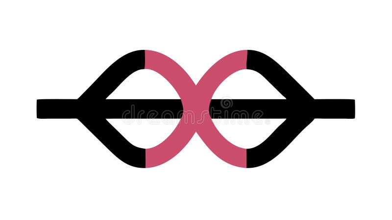 Abstract Infinity Loop Symbol, Endless Connection Vector Icon, Vector ...