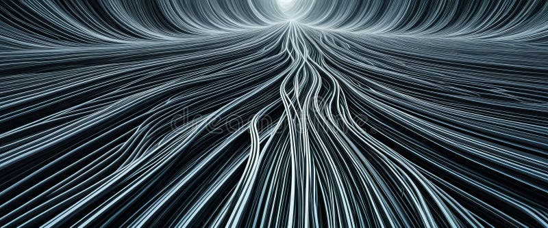 Abstract Infinity Path: Futuristic Light Trails and Dynamic Movement ...