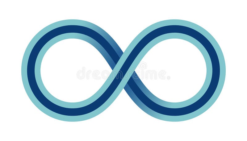 Abstract Infinity Sign. Infinity Loop Mathematical Symbol in Flat Style ...