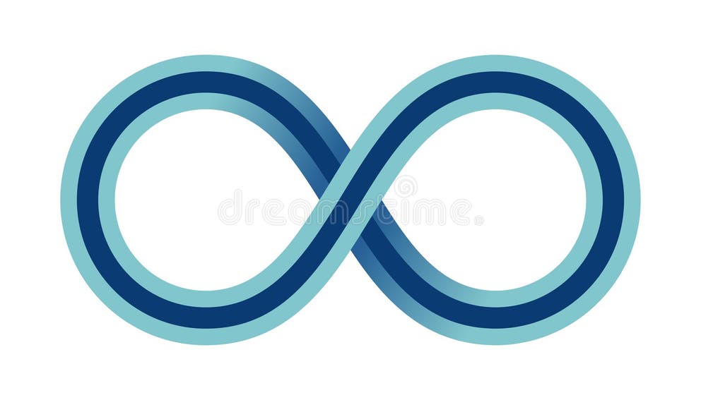Abstract Infinity Sign. Infinity Loop Mathematical Symbol in Flat Style ...