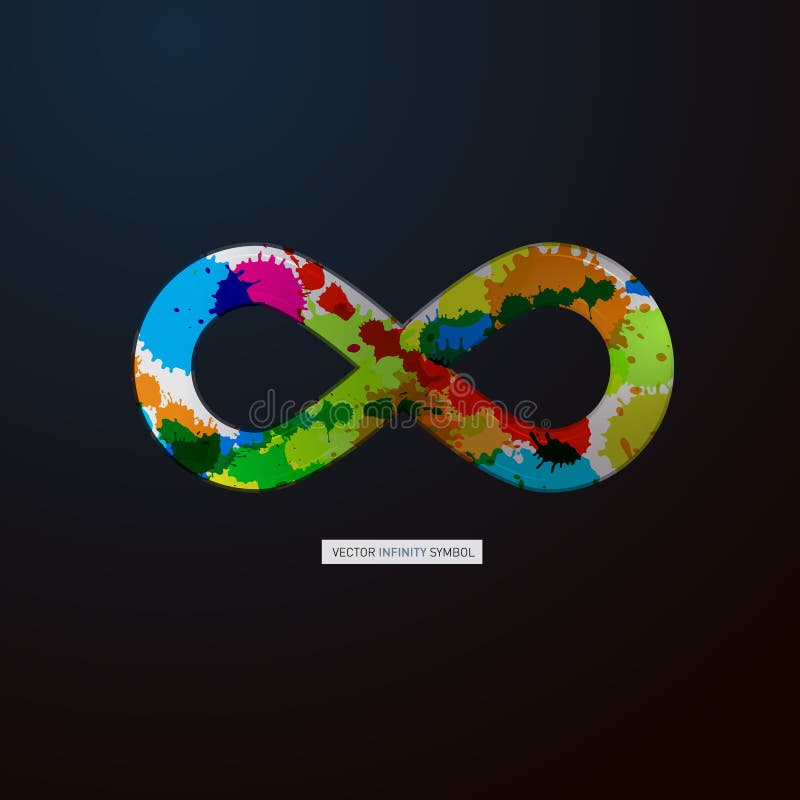 Abstract infinity symbol stock vector. Illustration of illusion - 37386399