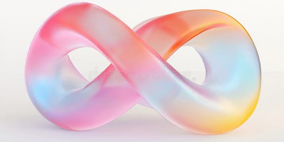 Abstract Infinity Symbol with Gradient Colors Representing Eternity and ...