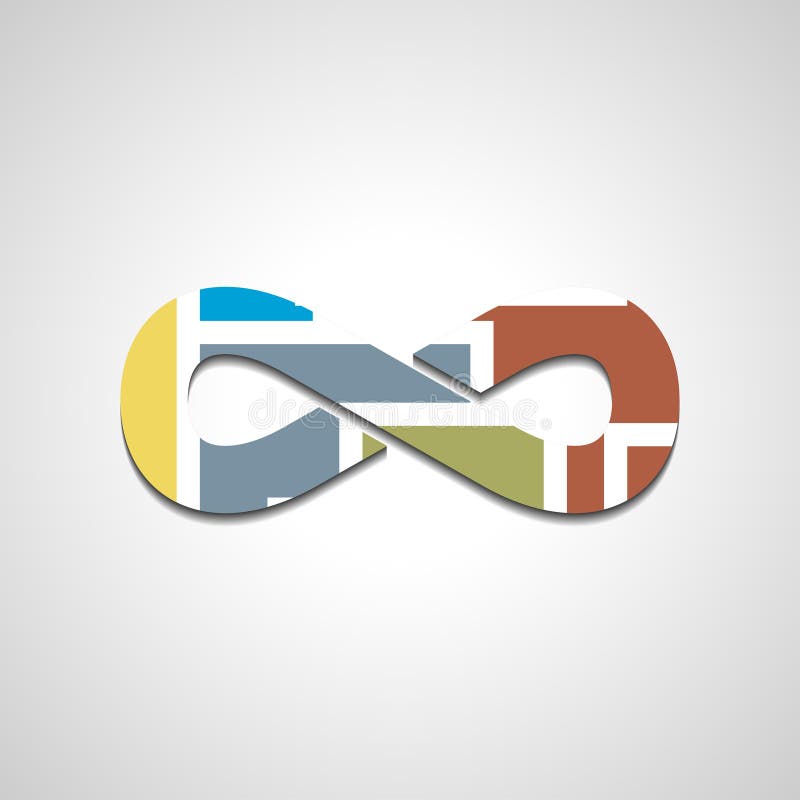 Abstract Infinity symbol stock illustration. Illustration of loop ...
