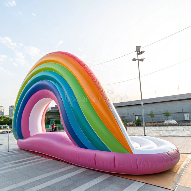 Abstract Inflatable Shape Isolated on Transparent Background Stock ...