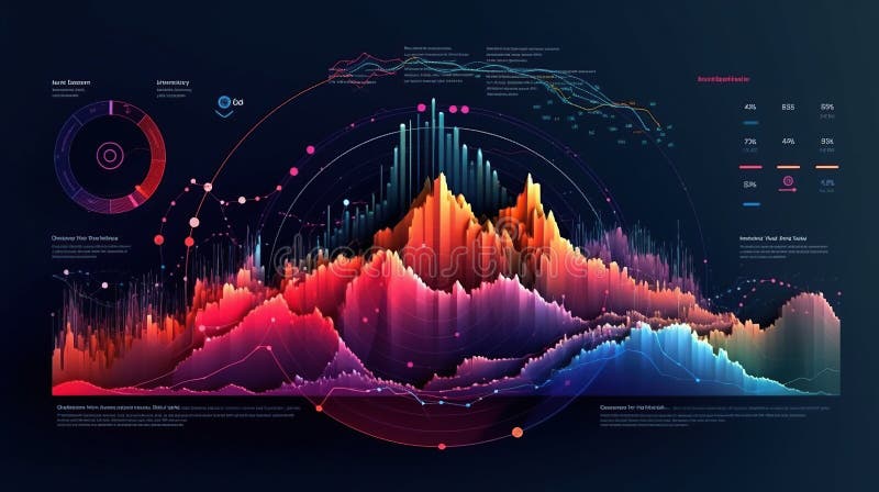 Abstract Info Graphics Visualization. Big Data Code Representation ...