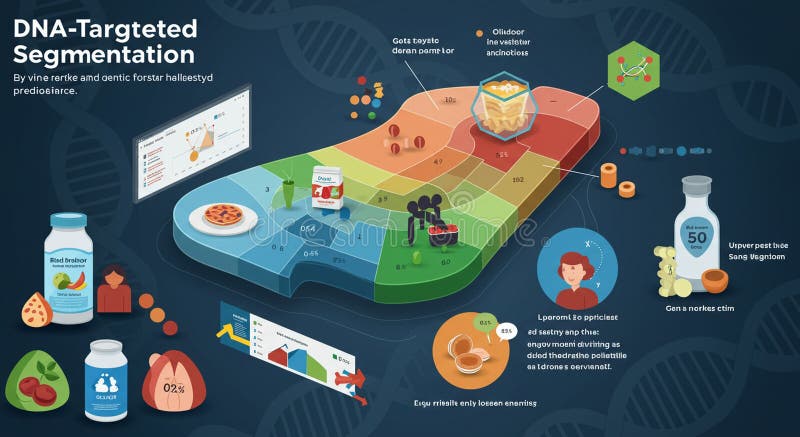 Abstract Infographic Depicting DNA-targeted Segmentation in Nutrition ...