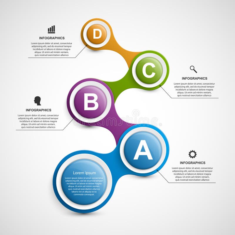 Abstract Infographic in the Form of Metabolic. Design Elements Stock ...
