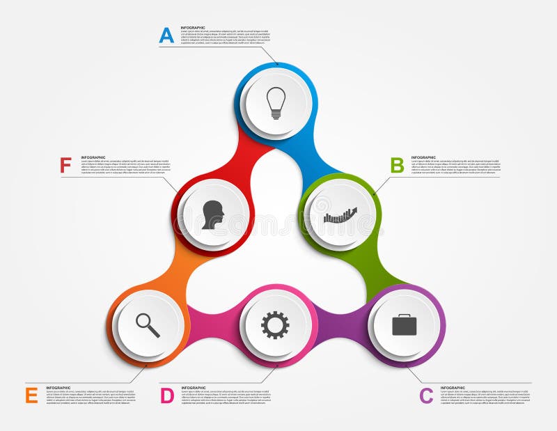 Abstract Infographic in the Form of Metabolic. Design Elements Stock ...
