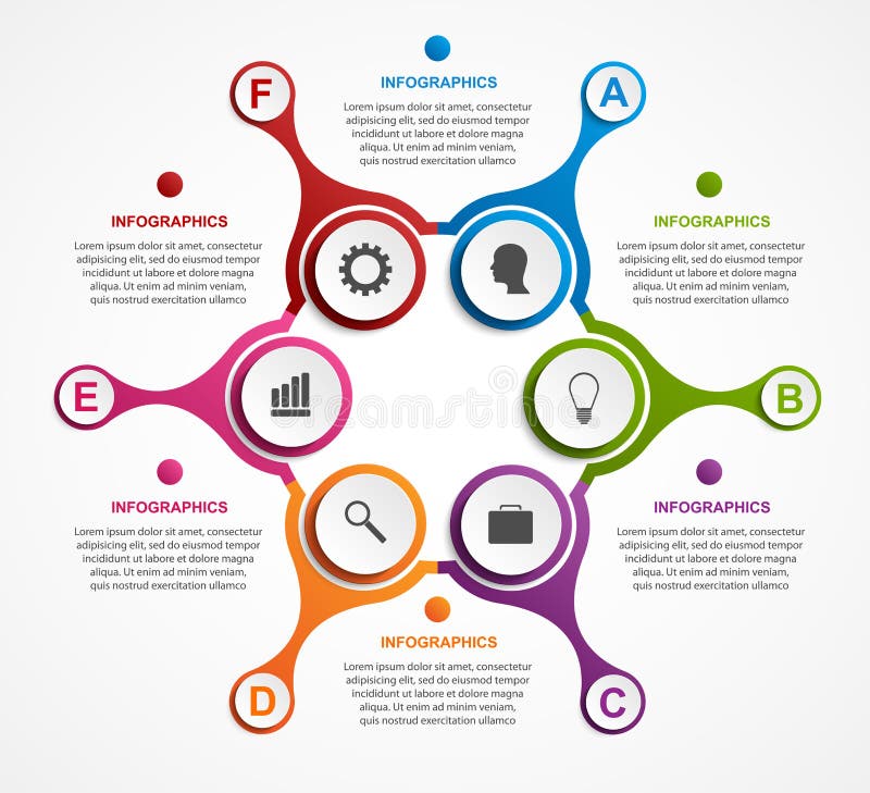 Abstract Infographic in the Form of Metabolic. Design Elements Stock ...