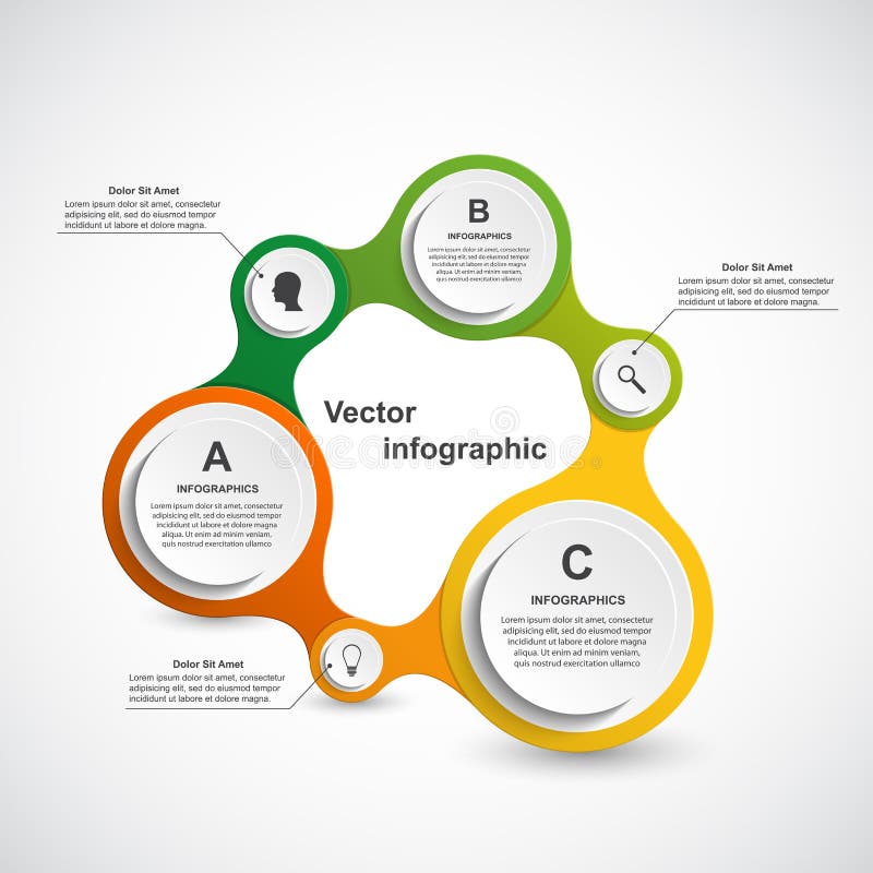 Abstract Infographic in the Form of Metabolic. Design Elements Stock ...