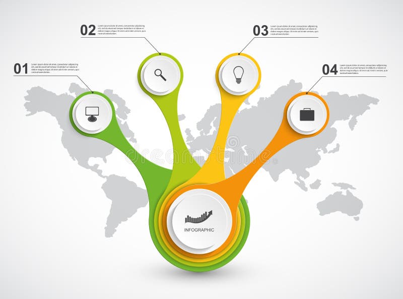 Abstract Infographic in the Form of Metabolic. Design Elements Stock ...