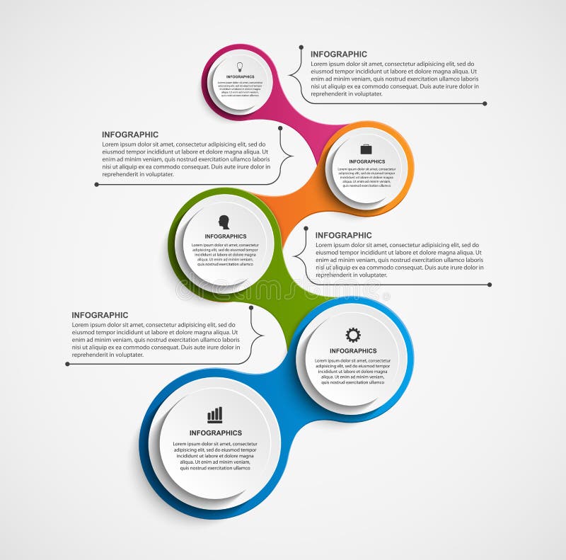 Abstract Infographic in the Form of Metabolic. Design Elements Stock ...
