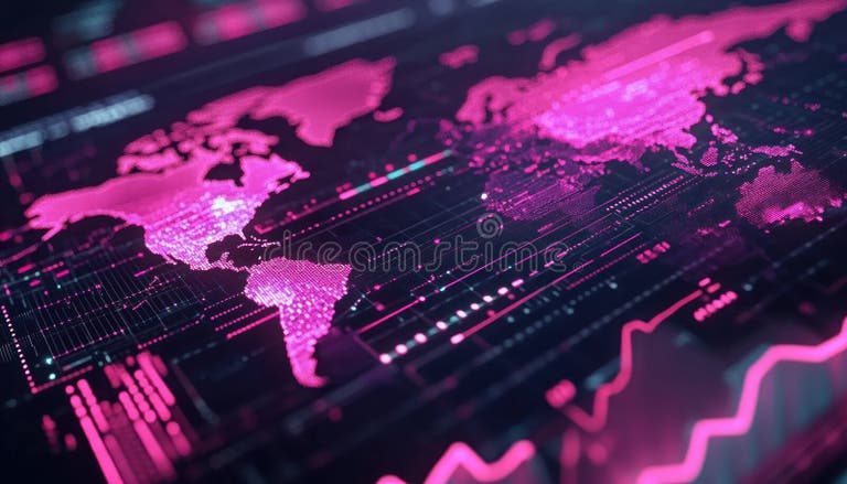 Abstract Infographic Global Consumption Trends Visualization with ...