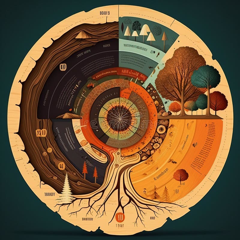 Tree Ring Infographic Stock Illustrations – 158 Tree Ring Infographic ...