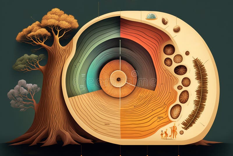 Tree Ring Infographic Stock Illustrations – 136 Tree Ring Infographic ...
