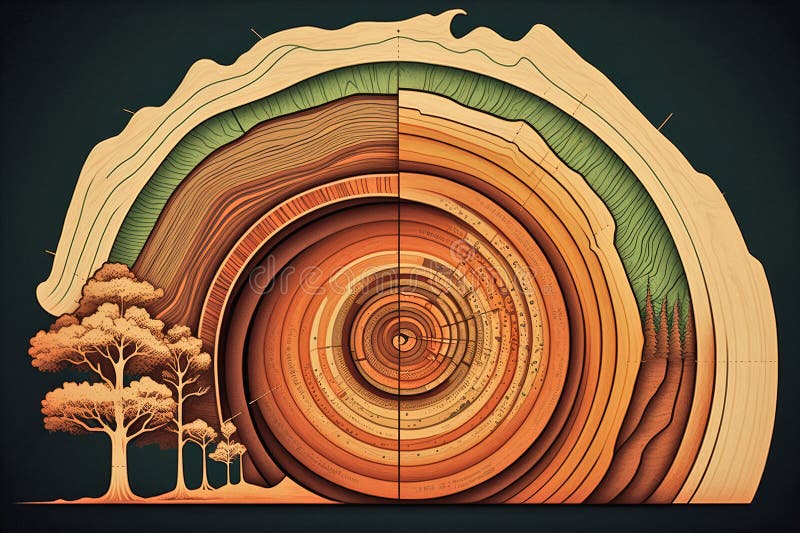 Tree Ring Infographic Stock Illustrations – 136 Tree Ring Infographic ...