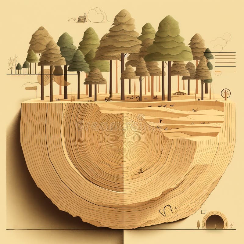 Tree Ring Infographic Stock Illustrations – 158 Tree Ring Infographic ...