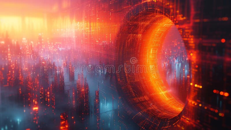 An Abstract Infographic Image Showcasing a Large Investment and ROI ...