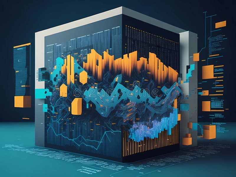 Abstract Infographic Images of Big Data Stock Illustration ...