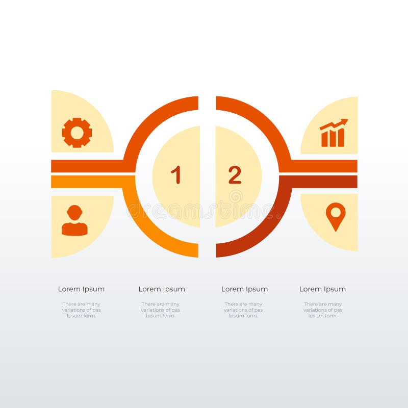 Abstract Infographic Template Design. Business Concept Infograph with 2 ...