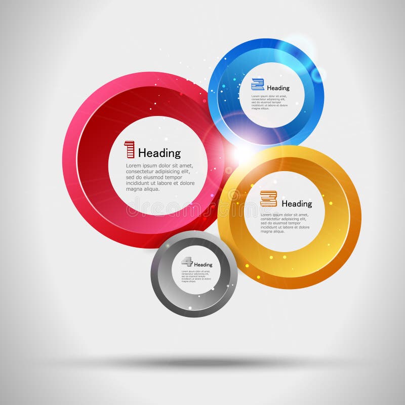 Abstract Infographic Trendy Design, Options Set Stock Vector ...