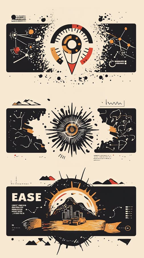 Abstract Infographic Showcasing Layered Mission, Vision, and Values ...