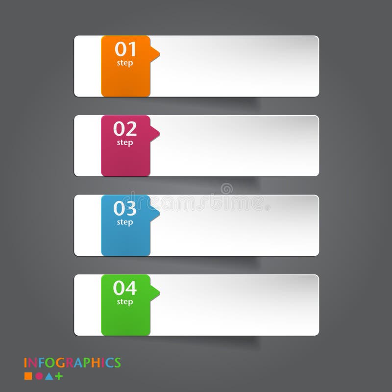 Abstract Infographics Banner, Label, Tag Designs T Stock Vector ...