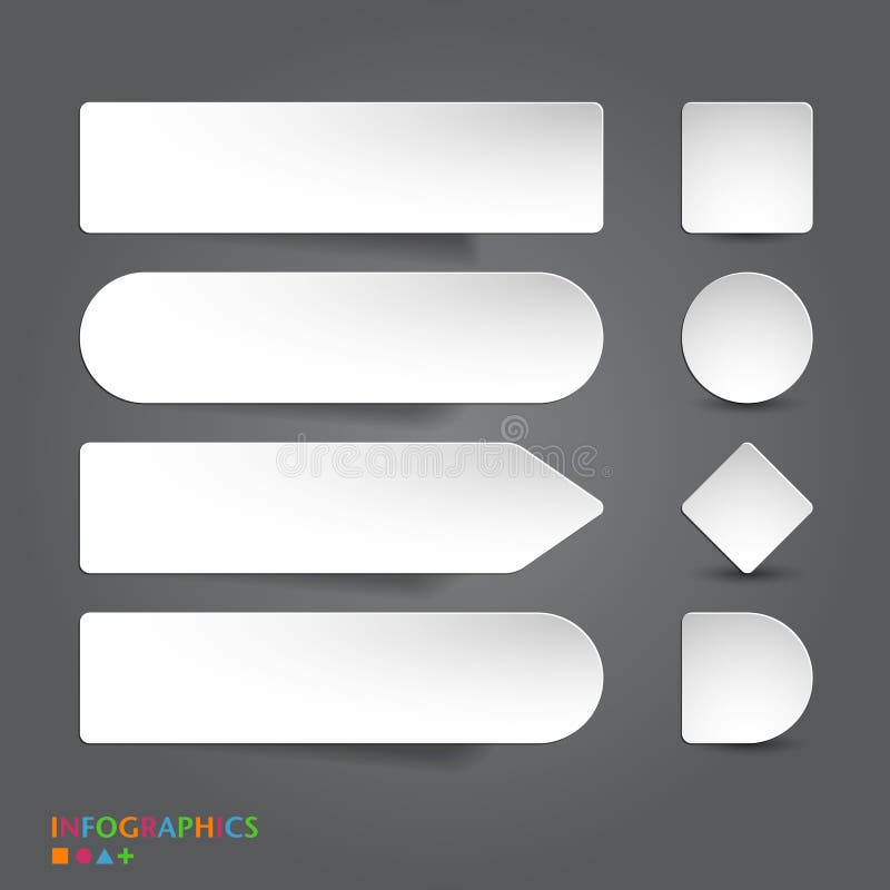 Abstract Infographics Banner, Label, Tag Designs T Stock Vector ...