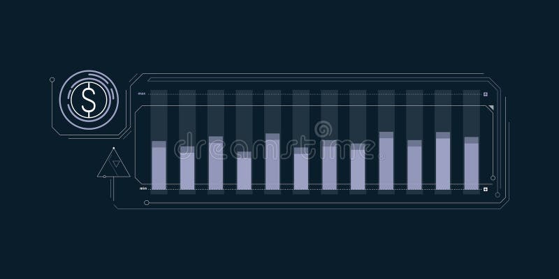Abstract Infographics of Dollar Exchange Rate Stability. Stock Vector ...