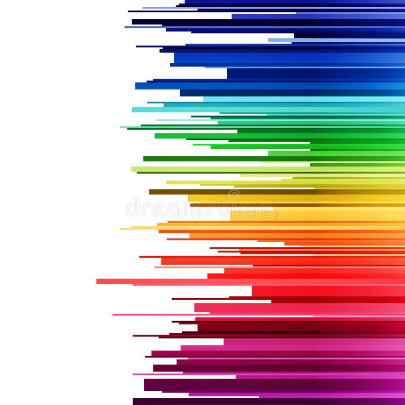 Abstract Infographics Horizontal Rainbow Gradient Stock Vector ...