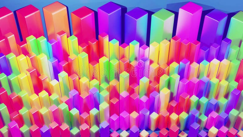 Abstract Infographics from Multi-colored Columns in Rows, Beautiful ...