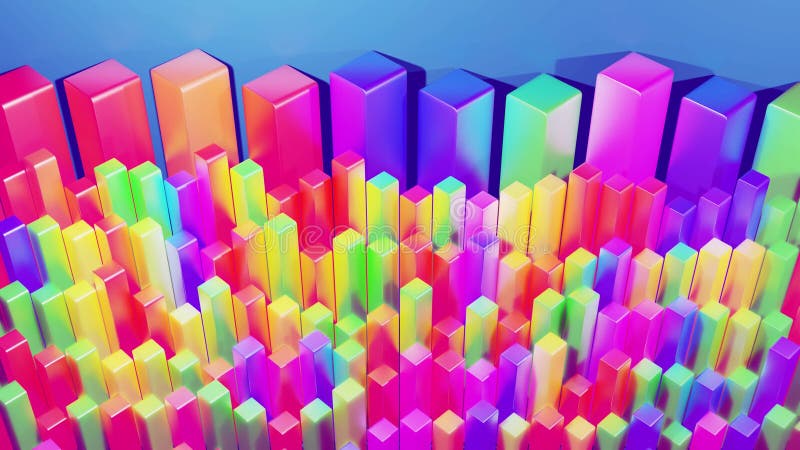 Abstract Infographics from Multi-colored Columns in Rows, Beautiful ...
