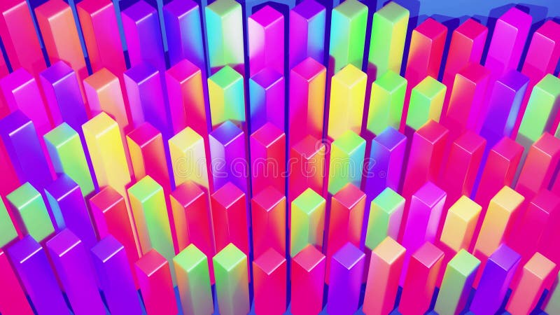 Abstract Infographics from Multi-colored Columns in Rows, Beautiful ...