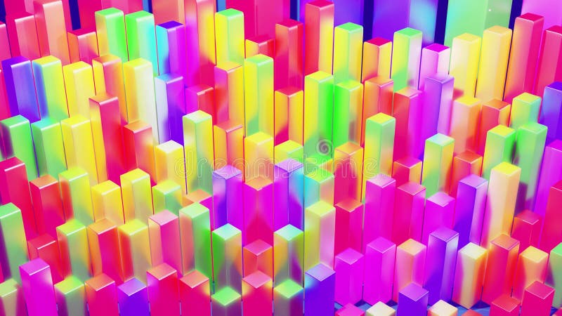Abstract Infographics from Multi-colored Columns in Rows, Beautiful ...