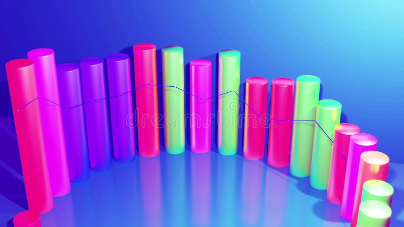 Abstract Infographics from Multi-colored Columns in Rows, Beautiful ...