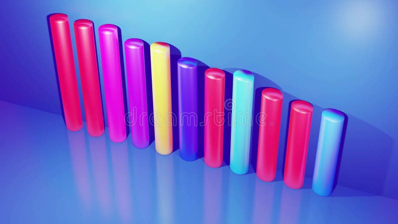 Abstract Infographics from Multi-colored Columns in Rows, Beautiful ...