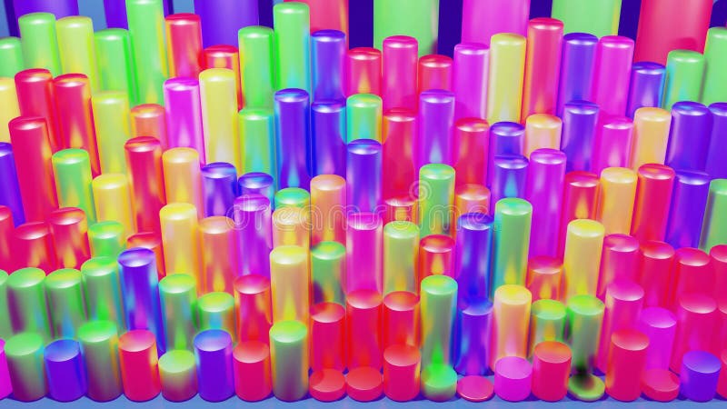 Abstract Infographics from Multi-colored Columns in Rows, Beautiful ...