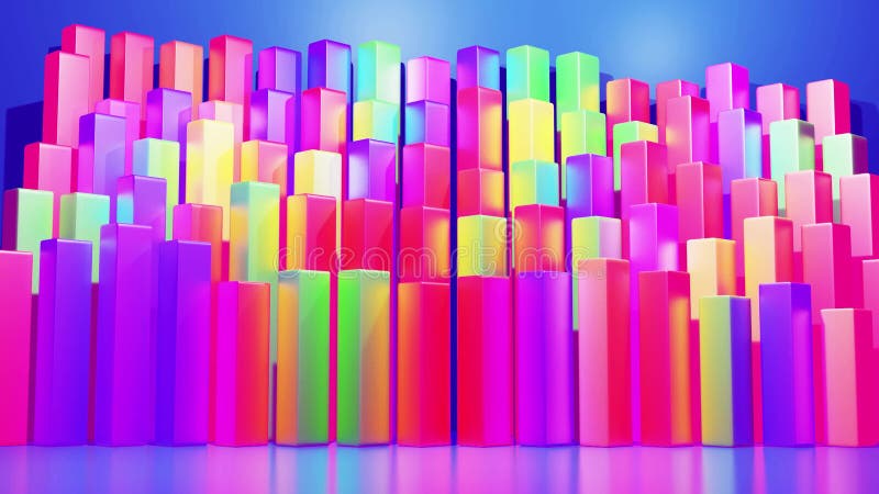 Abstract Infographics from Multi-colored Columns in Rows, Beautiful ...