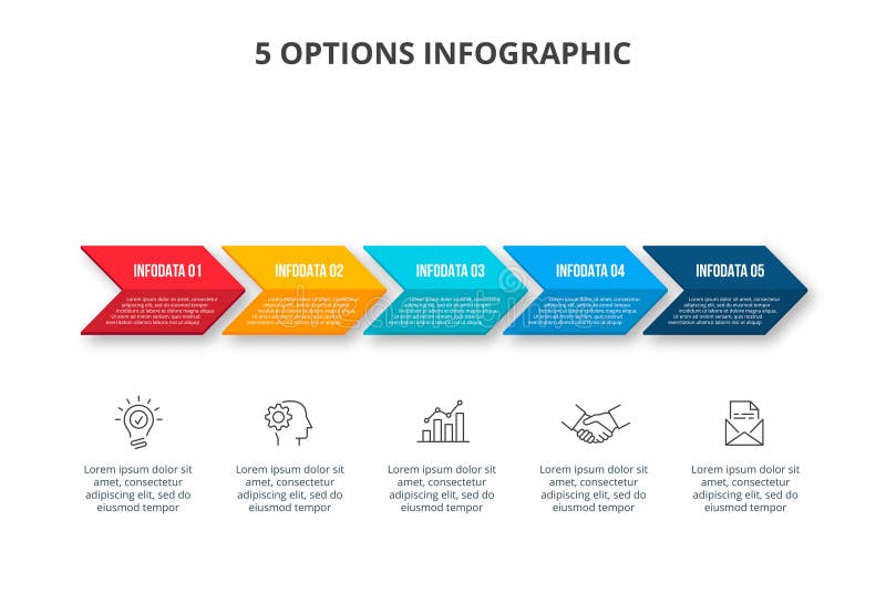 Abstract Infographics Number Options Template. Timeline Presentation ...
