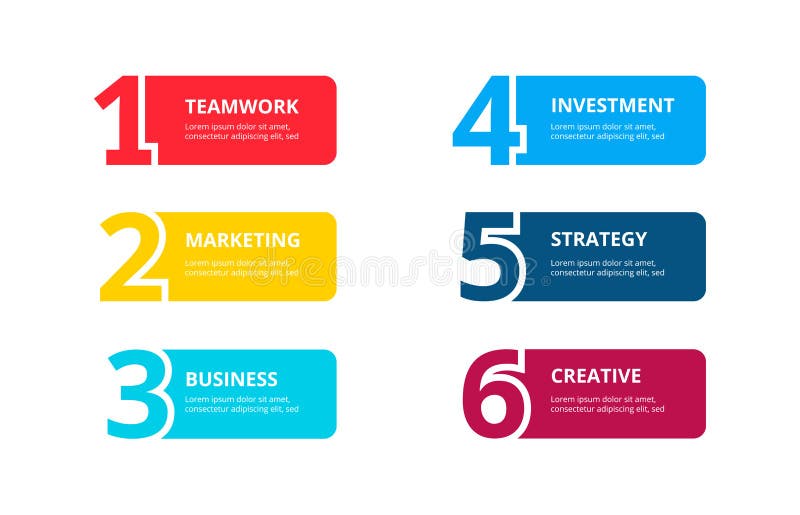 Abstract Infographics Number Options Template. Vector Illustration ...