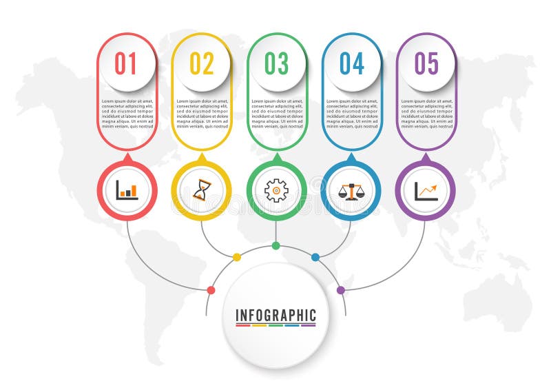 Abstract Infographics Number Options Template. Vector Illustration ...