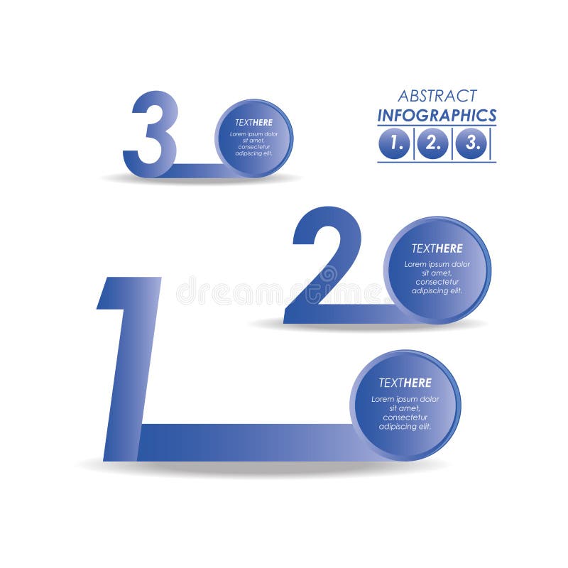 Abstract Infographics with Numbers Sketches Stock Vector - Illustration ...